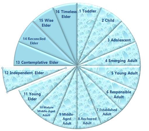 67-72 years (Independent Elder) – Life Stages in Six-Year Blobs ...